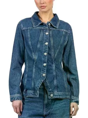 DL1961 Peplum Denim Jacket - Blue