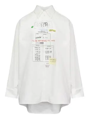 MAISON MARGIELA Graphic-print Shirt - White