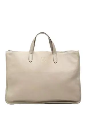 Loewe 2012 Leather Anagram Toledo Briefcase - Grey