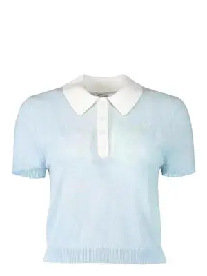 Simkhai Sanders Polo Top - Blue