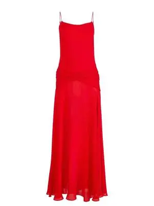 Fleur Du Mal Nina Maxi Dress - Red