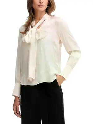 PEDRO DEL HIERRO Tie-neck Blouse - Neutrals