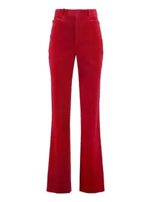 Gucci Velvet Trousers - Red