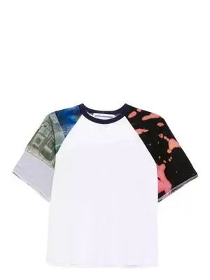 STAIN SHADE Tie-dye T-shirt - White