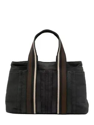 Hermès 1990-2010 Canvas Sac Troca Horizontal Pm Handbag - Black