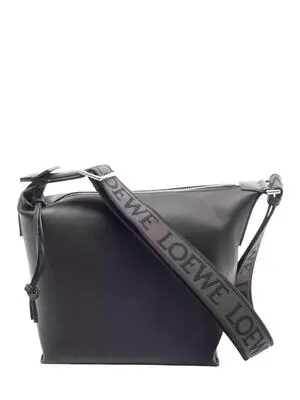 Loewe 2010-2025 Small Leather Cubi Crossbody Bag - Black