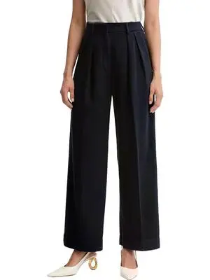 FORTE_FORTE Pleated Trousers - Blue