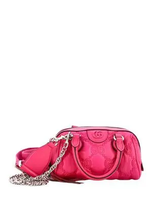 Gucci Ophidia Convertible Boston Top Handle Mini Crossbody Bag - Pink