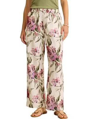 Tommy Bahama Orchid Isle Easy Linen Wide Leg Pants - Coconut