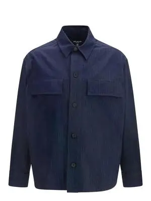 Balmain Monogram Pocket Overshirt - Blue