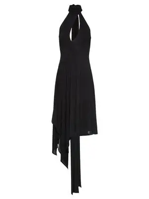 Magda Butrym Halterneck Cutout Dress - Black