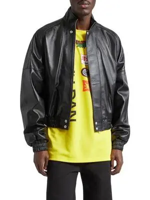 LU'U DAN Blouson Leather Jacket - Black