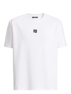 Balmain T-shirt With Embroidered Logo White