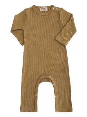 BANBLU Long Sleeved Modal Romper - Camel