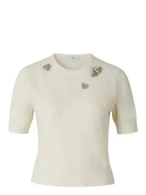 ERDEM Embroidered Knit T-Shirt