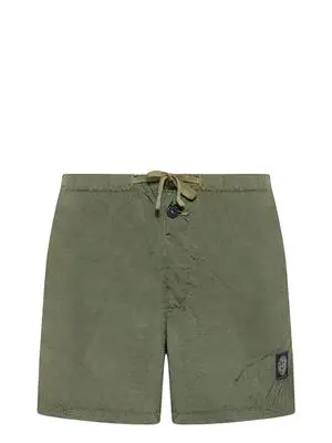 Stone Island Patch Pocket Shorts - Green