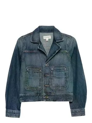 NILI LOTAN Patch-Pocket Denim Jacket