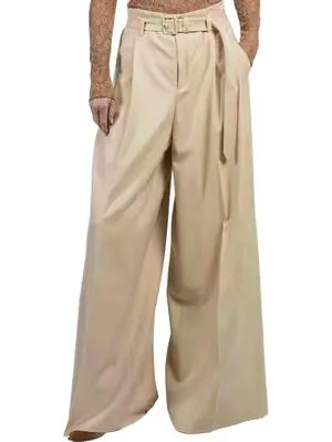 Zimmermann Belted Wide-leg Trousers - Neutrals