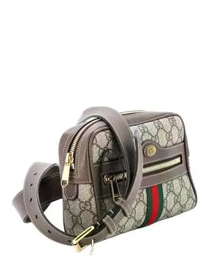 Gucci Ophidia Gg Coated Canvas Small Belt Bag - Brown