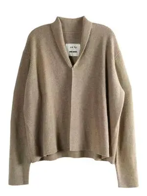 UMA WANG X 1436 Open-front Cardigan - Neutrals