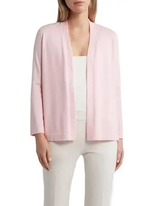 Anne Klein Chatham Open Front Cardigan Peony Pink
