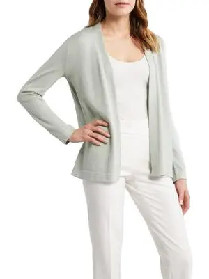 Anne Klein Chatham Open Front Cardigan Soft Aloe