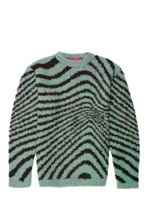 THE ELDER STATESMAN Graphic-print Sweater - Green