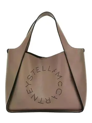 Stella McCartney Openwork Logo Stella Tote Bag - Neutrals