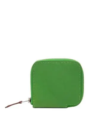 Hermès 2023 Epsom Azap Silk In Change Purse - Green