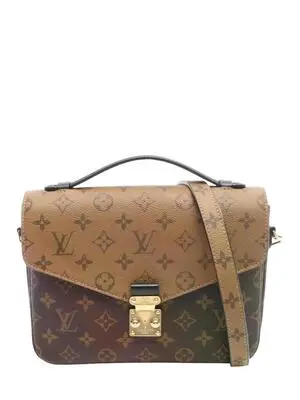 LOUIS VUITTON Monogram Reverse Pochette Metis Satchel 2021-2025 - Brown
