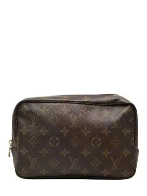 LOUIS VUITTON 1986 Monogram Trousse Toilette 23 Clutch Bag - Brown