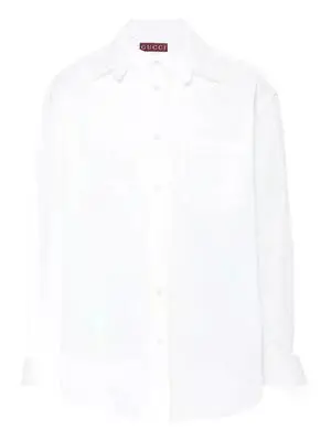 Gucci Button Cotton Shirt - White