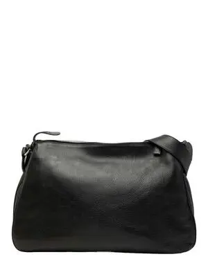 Prada Vitello Top Zip Messenger Bag - Black