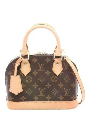 LOUIS VUITTON Monogram Alma Bb Satchel - Brown