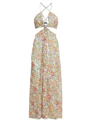 MAJE Floral-Print Maxi Dress