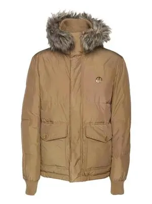 Moschino Puffer Hooded Jacket - Neutrals