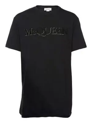 Alexander McQueen Jersey Logo T-shirt - Black