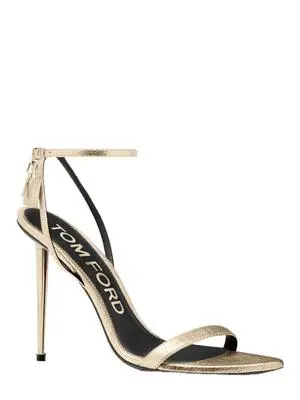 TOM FORD Padlock Sandal - Pale Gold