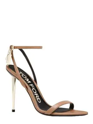 TOM FORD Padlock Pointy Toe Sandal - Rhum