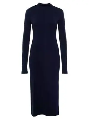 Alice + Olivia High-neck Long-sleeve Midi Dress - Blue