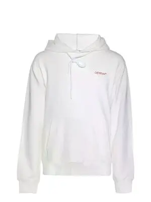 Off-White Embroidered Logo Hoodie - White