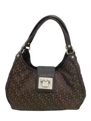 Dkny Logo-print Tote Bag - Brown