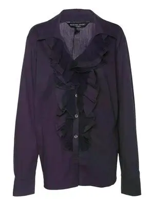 Marina Rinaldi Ruffle-detailing Blouse - Purple