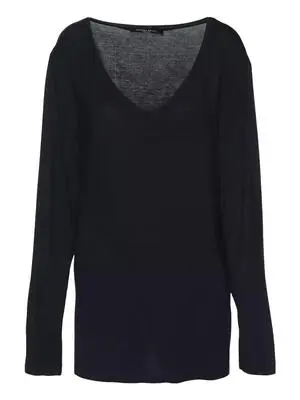Marina Rinaldi V-neck Long-sleeve T-shirt - Blue