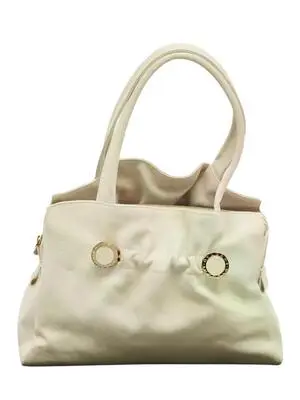 BVLGARI Twist Leather Tote - Neutrals