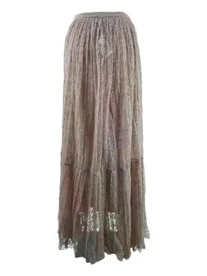 Dior Laced Maxi Skirt - Neutrals