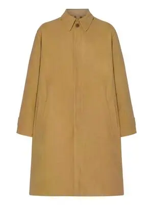 THE ROW Parmas Buttoned Coat - Neutrals