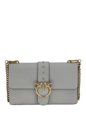 Pinko Studded Chain Shoulder Bag - Grey