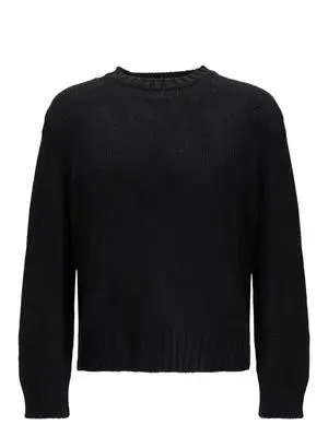 SUNFLOWER Frederik Cotton Sweater - Black