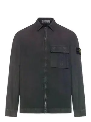 Stone Island Zip-up Pocket Overshirt - Grey